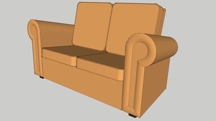 2 seater sofa | 3D Warehouse