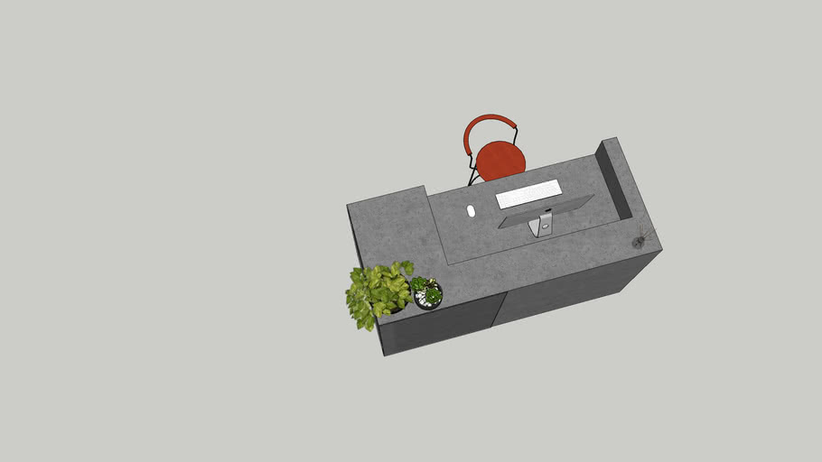 Reception Counter | 3D Warehouse