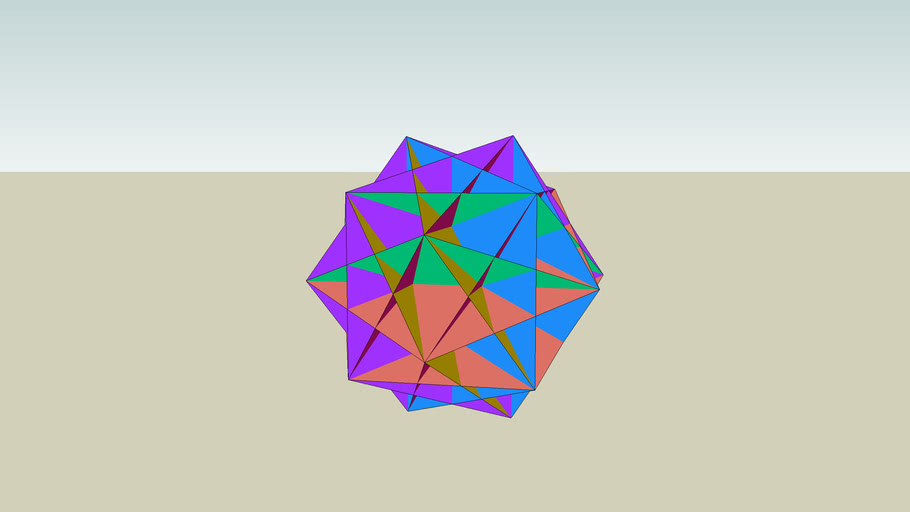 Dodecahedron from intersecting penta slices | 3D Warehouse