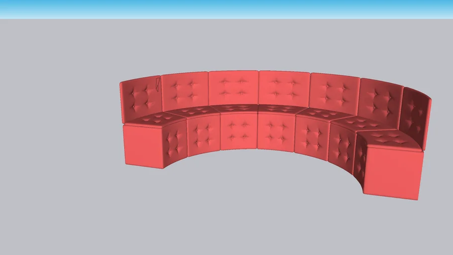 round chesterfield sofa | 3D Warehouse