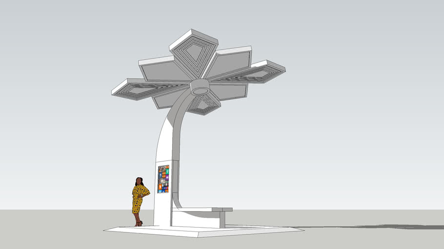 SMART PALM PV SOLAR TREE | 3D Warehouse