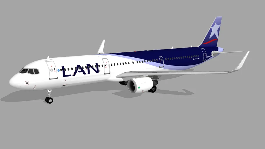 LAN Airlines (CC-BEC) - Airbus A321-211 (2014) | 3D Warehouse