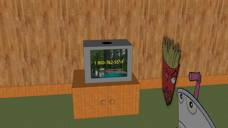 Hoveround commercial watching inside of Aqua Teen House | 3D Warehouse