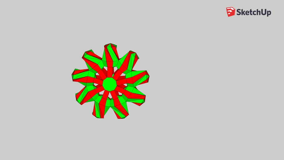 green red rotating wheel | 3D Warehouse