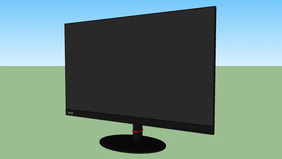 Lenovo ThinkVision Flat screen moniitor (P24q) | 3D Warehouse