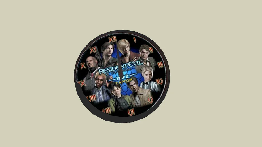 Clock Resident Evil | 3D Warehouse