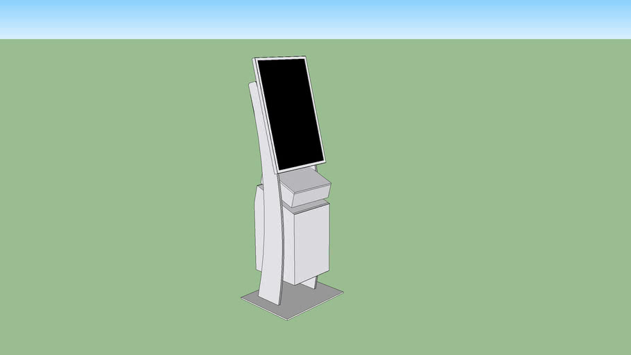 Self Service Kiosk - Pyramid Curve with gift card dispenser | 3D Warehouse