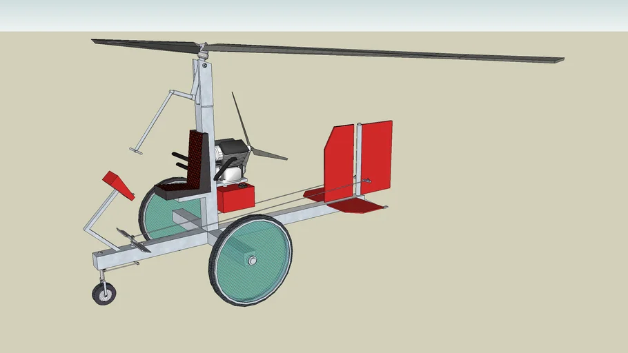 Ultralite gyro plane | 3D Warehouse