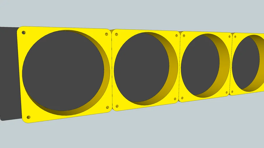 XSPC RX480 Radiator + 8 Fans | 3D Warehouse