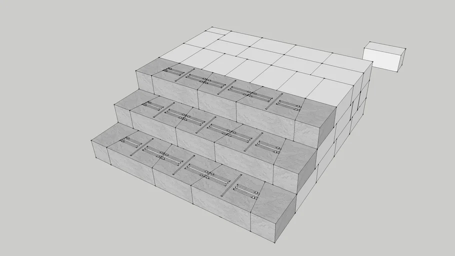 Stretcher Blind Side wall steps | 3D Warehouse