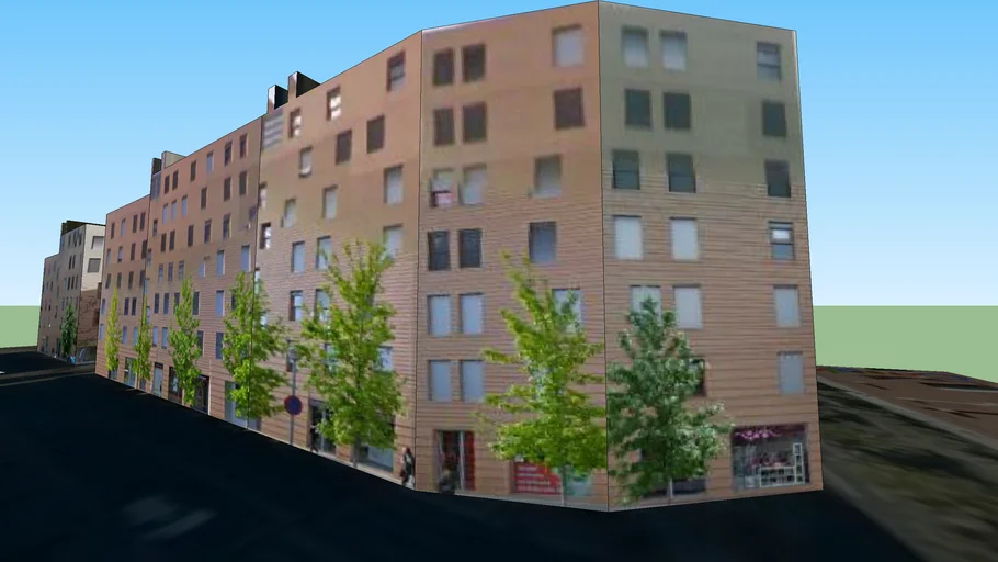 Edifici d'habitatges i oficines al Vapor Sampere | 3D Warehouse