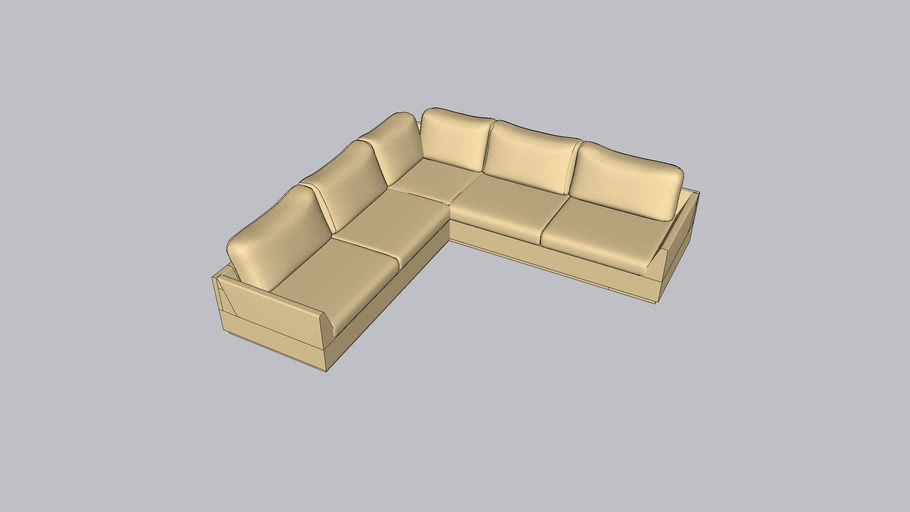 L shaped Sofa | 3D Warehouse