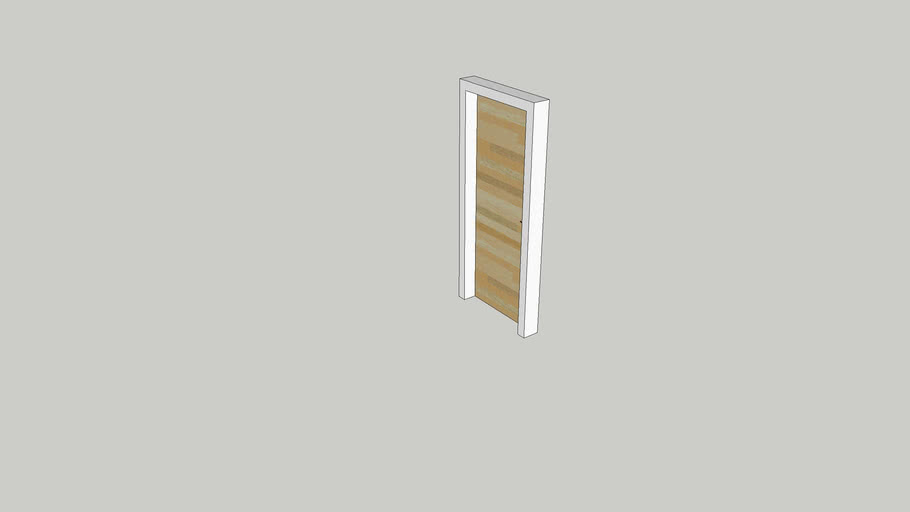 Wooden animated door v3 | 3D Warehouse