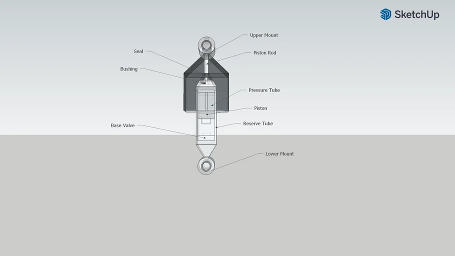 Shock Absorber Sketch | 3D Warehouse