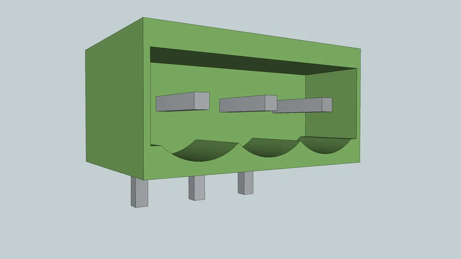 Phoenix Contact MSTBA 3 pin header | 3D Warehouse