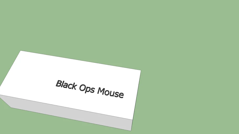 To Black Ops Mouse | 3D Warehouse