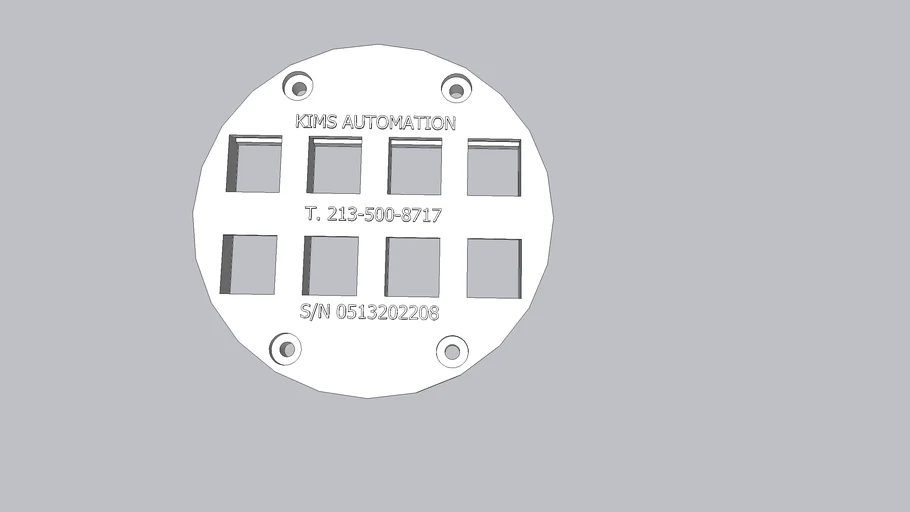 RJ45 KEYSTONE FLOOR COVER | 3D Warehouse