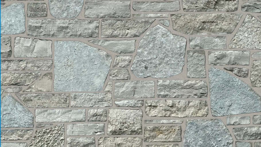 'Rustic Rubble' (Light Buff Joint) Seamless Natural Stone Veneer ...