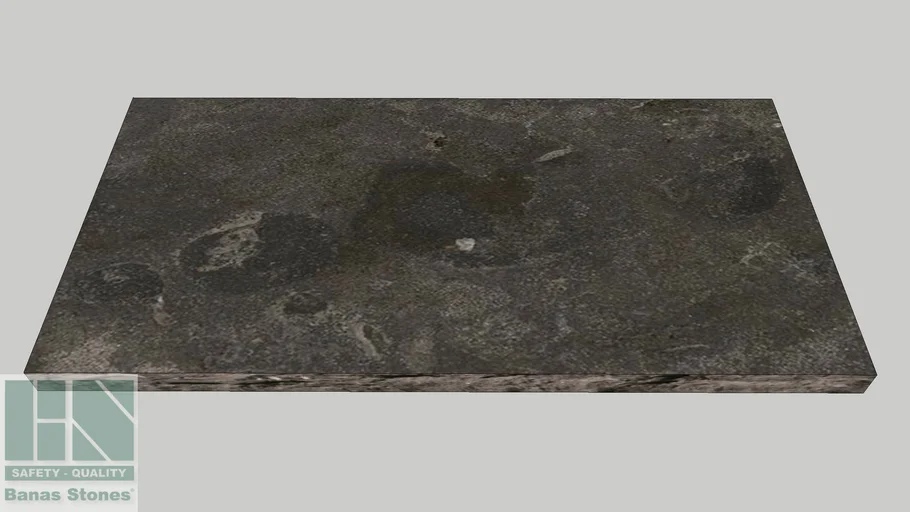 Banas Stones Natural Jumbo Slabs - 24' x 48' - Antique Black | 3D Warehouse