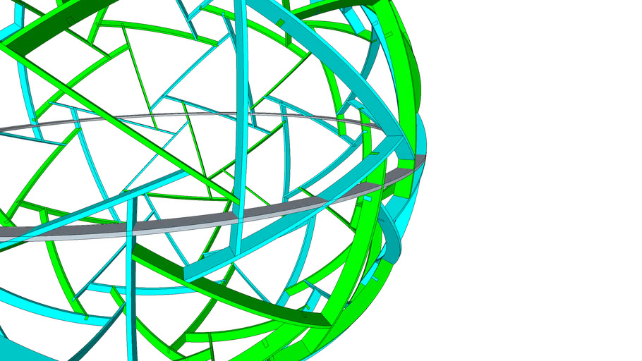 Reciprocal Frame Dome | 3D Warehouse