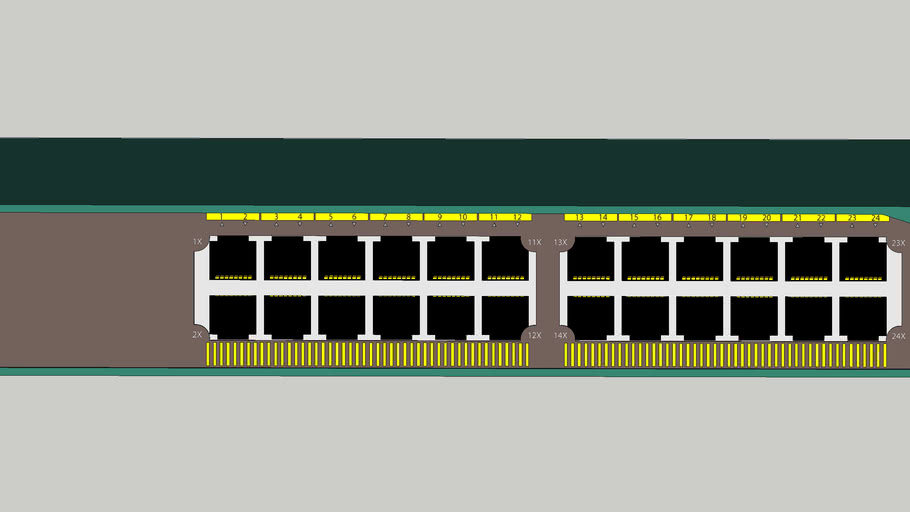 Cisco Catalyst 2960 24 port | 3D Warehouse