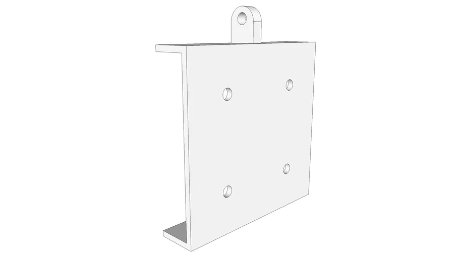 Steel C-Plate for Hanging Rod System | 3D Warehouse