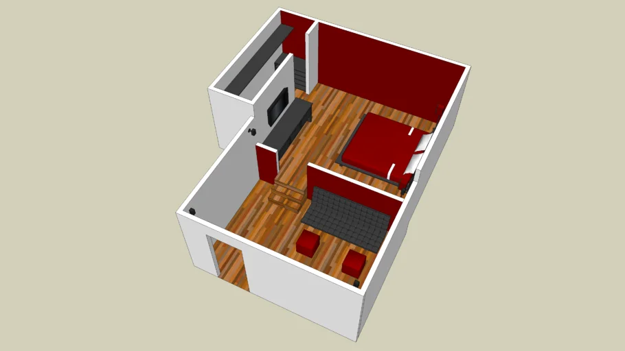 Split-Level Bedroom | 3D Warehouse