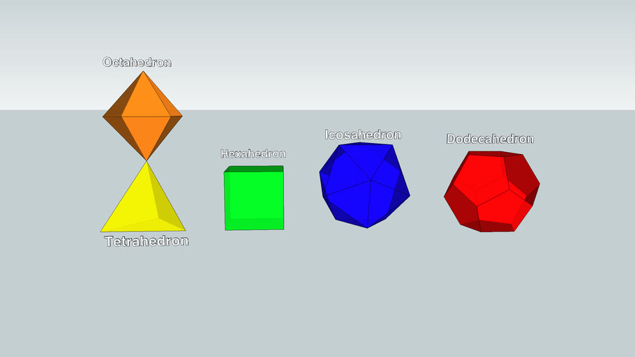 Platonic Solids | 3D Warehouse