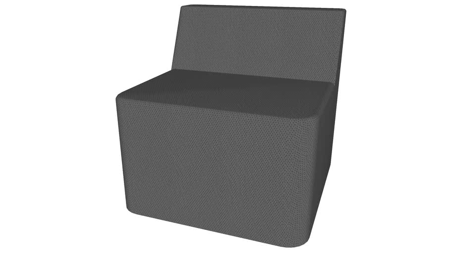 Modular Seating Straight 01 - Detailed | 3D Warehouse