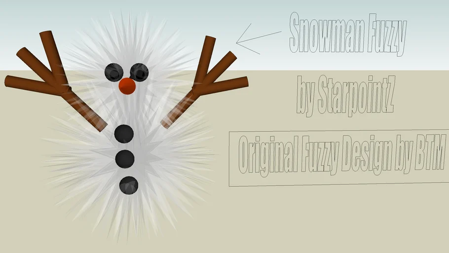 Snowman Fuzzy | 3D Warehouse