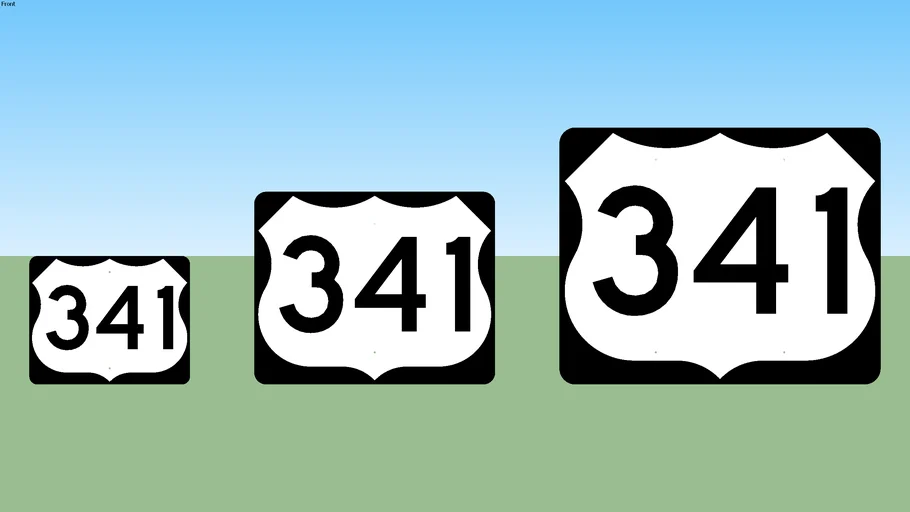 U.S. 341 Sign | 3D Warehouse