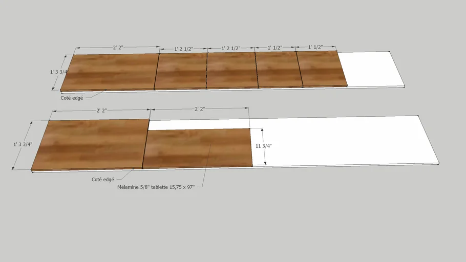 plan débitage 2 | 3D Warehouse