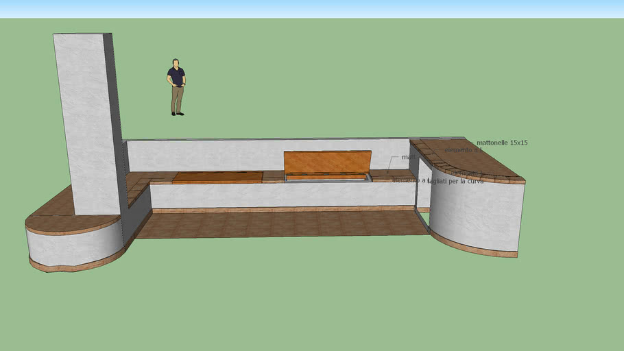 panca esterna | 3D Warehouse