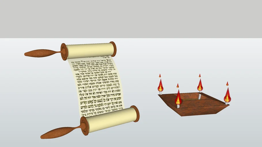 scroll and lamp | 3D Warehouse