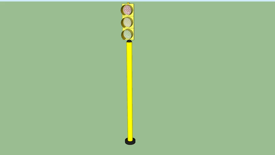 Single LED traffic light | 3D Warehouse