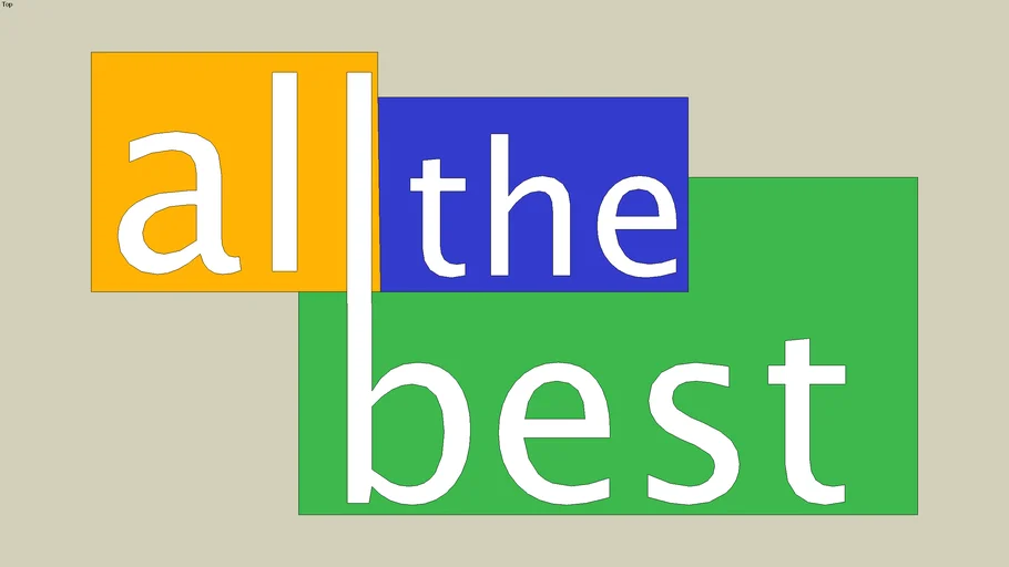 All The Best Logo | 3D Warehouse