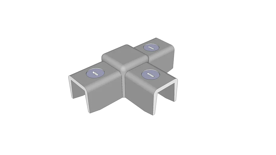 B-Line B768-22 Unistrut Tee Bracket | 3D Warehouse