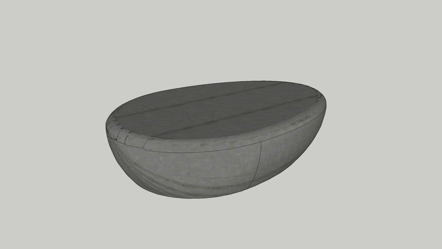 Pebble Bench | 3D Warehouse