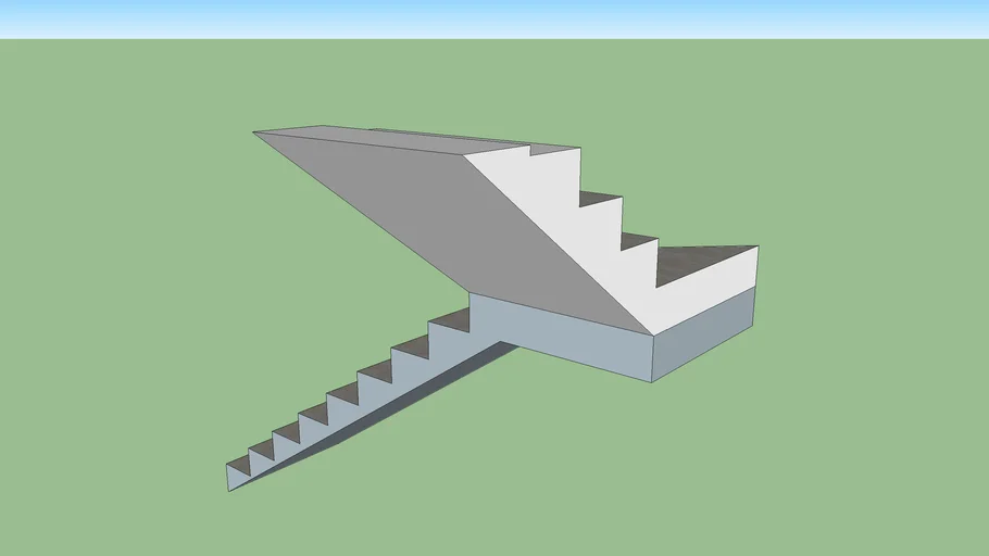 Escada em L Modelo Simples | 3D Warehouse