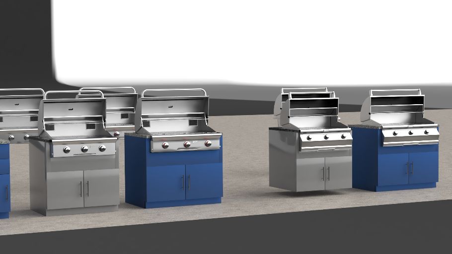 Grill Cabinets | 3D Warehouse