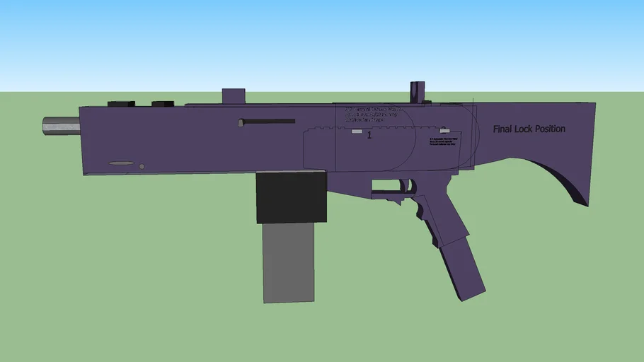 Futuristic Combat Rifle (927 PDW) | 3D Warehouse