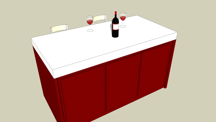 Island Table | 3D Warehouse