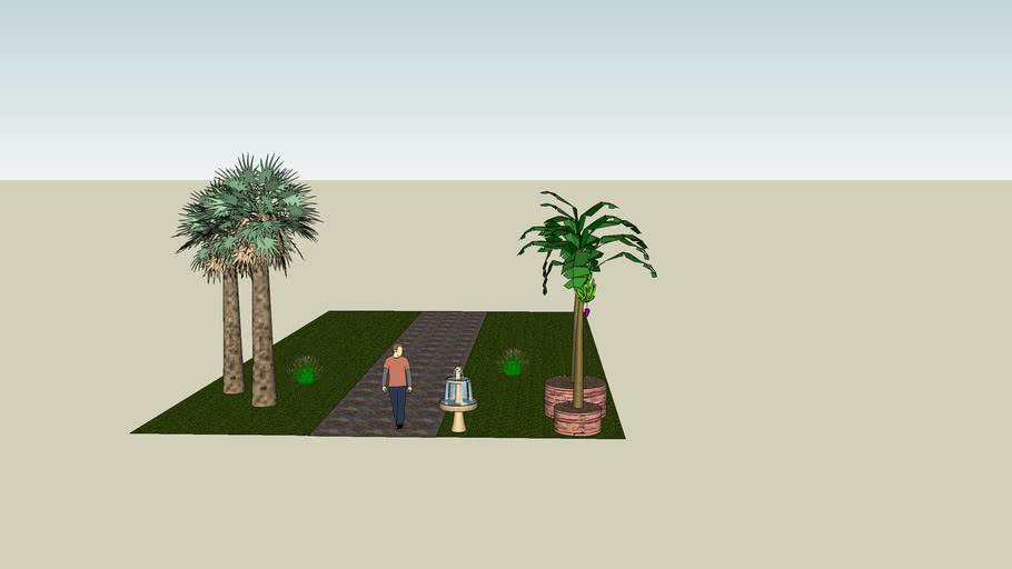 Tropical walkway | 3D Warehouse
