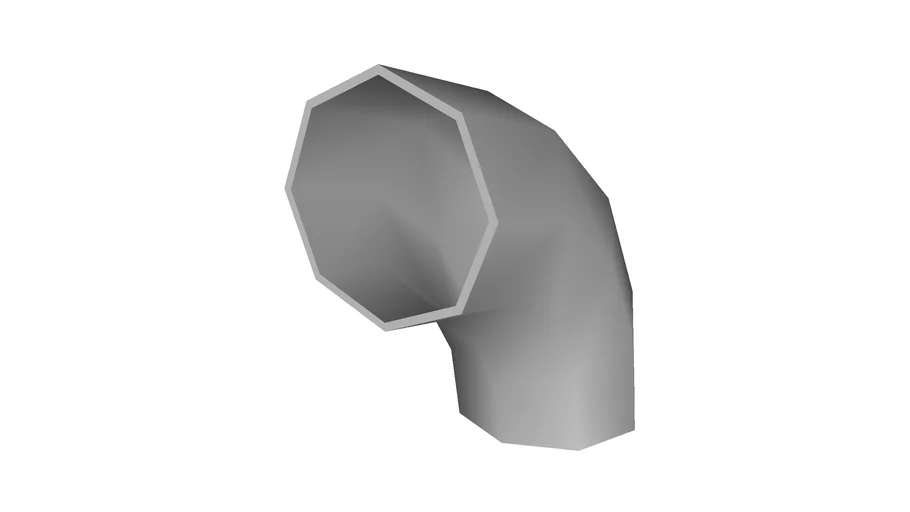 Class 90 Elbow 8in - Very Low Poly | 3D Warehouse