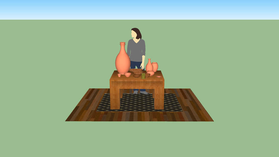 MESA COM OBJETOS | 3D Warehouse