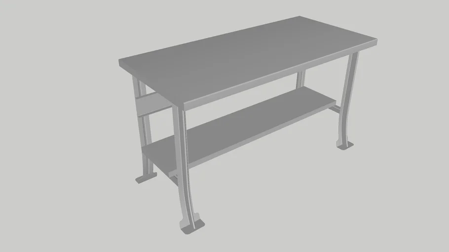 Flared Work Bench_Steel | 3D Warehouse