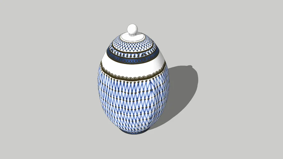 Vaze hand-painted, ваза | 3D Warehouse