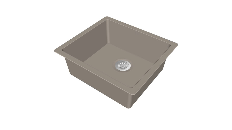 IKEA KILSVIKEN Built-in sink, 1 basin, grey/beige quartz composite ...