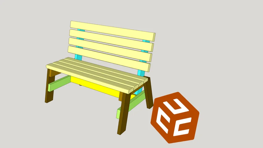 2x4 Bench (Jay Bates) | 3D Warehouse