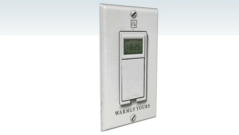 ELECTRIC FLOOR HEATING PROGRAMMABLE TIMER | 3D Warehouse